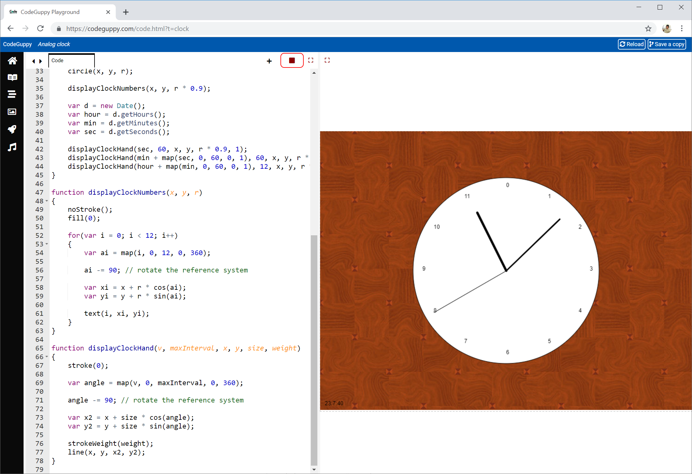 CodeGuppy How To Create An Analog Clock In JavaScript
